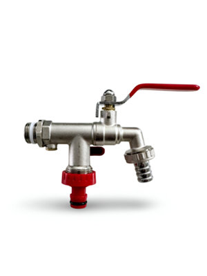 Warmer System Double Outlet Lever Handle Garden Tap with Check Valve ...