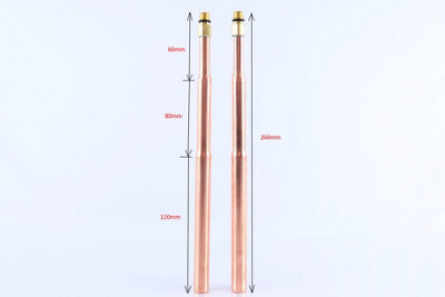 Warmer System M10 x 15mm Copper Tap Tails for Monobloc, Basin and Sink ...