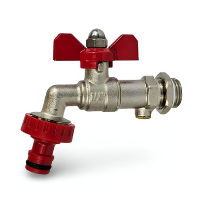 Warmer System Outside Garden Tap with Check Valve and Wallplate Elbow ...