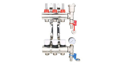 Warmer System Underfloor Heating 3 Port PSW Manifold with Wilo Para ...