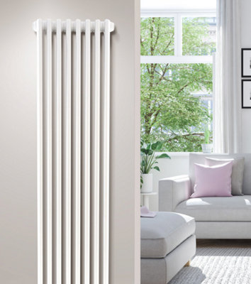 Warmhaus 2 Column Verticle Radiator 1800mm(h) x 605mm(w) | DIY at B&Q