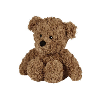 Warmies Plush Curly Brown Bear Microwavable Weighted Teddy, Lavender ...