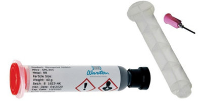 WARTON - Microprint P2010 No Clean, Lead Free Solder Paste, 25-38um ...