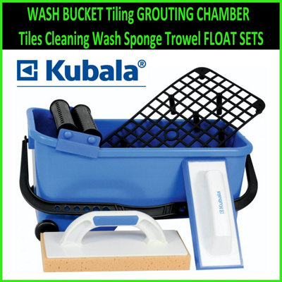 WASH BUCKET Tiling GROUTING CHAMBER Tiles Cleaning Wash Sponge Trowel ...