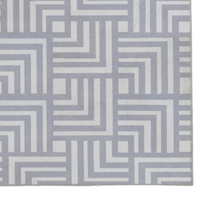 Washable Geometric Rug, Durable Resilient Comfortable Rug, Modern Rug ...