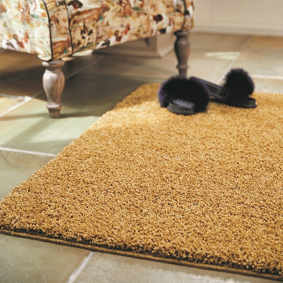 Washable Plain Anti-Slip Modern , Shaggy Rug Easy to clean Dining Room ...