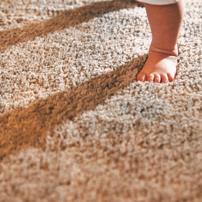 Washable Stone Thick Shaggy Rug, Easy to Clean Rug, Modern Plain Rug ...