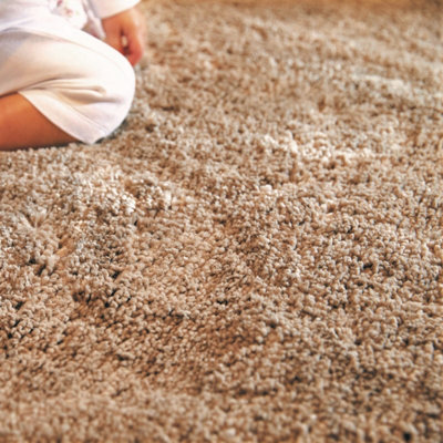 Washable Stone Thick Shaggy Rug, Easy to Clean Rug, Modern Plain Rug ...