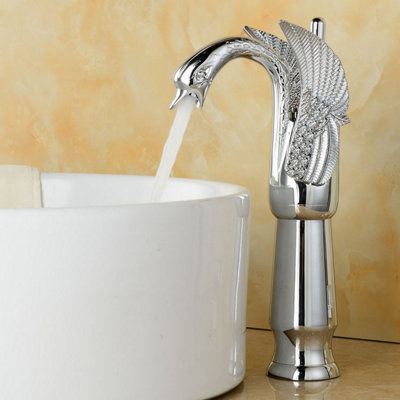 Washbasin tap Single-lever mixer Bathroom tap Brass lever washbasin tap ...