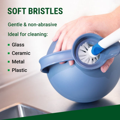 Washer Up Brush Flexible Total Dish Cleaning Brush for Washing Bottles ...