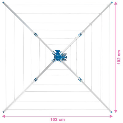 Washing Line - portable, rotary clothes dryer and airer, foldable ...