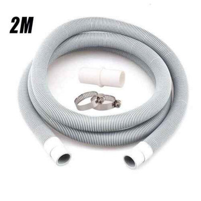 Washing Machine / Dishwasher Waste Kit Drain Hose Extension Pipe (2M)