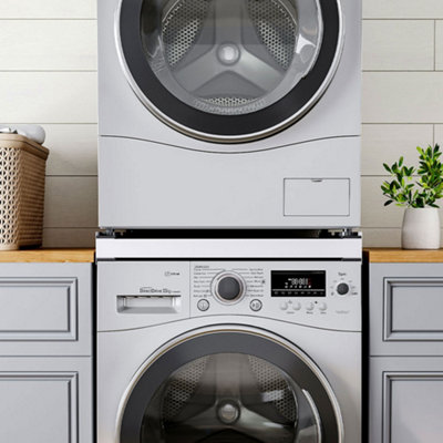 Washing Machine Stacking Kit Protect Washer and Dryer in White
