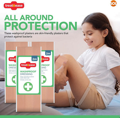 Washproof Wound Dressing Strips 6m - Cut to Size Large Wound Fabric ...