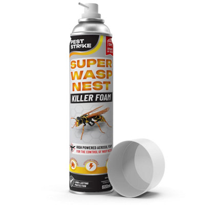 Wasp Nest Killer Foam Spray 600ml - Fast-Acting, Long-Range for Indoor ...