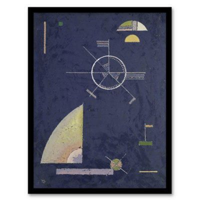 Wassily Kandinsky Framed Wall Art Print Dull Gray Abstract Painting ...