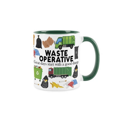 Waste Operative Mug - Humorous Bin Man Worker Funny Novelty Gift - Tea ...