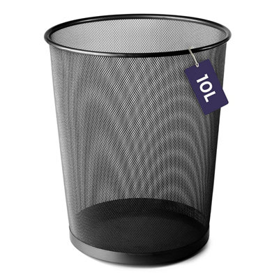 Waste Paper Bin Mesh Basket Bin Mesh Lightweight Paper Bin for Bedrooms ...