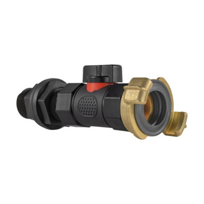 Water BSPM with In Line BSPF Valve and Geka Type Fitting 3 Piece Set