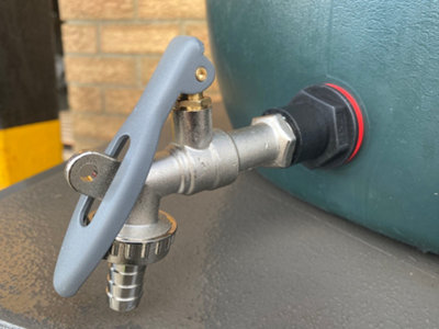 WATER BUTT/RAIN BARREL/WATER TANK OUTLET TAP WITH ADAPTOR (REQUIRES ...