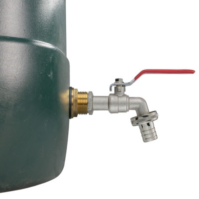 Water Butt Replacement Tap BRASS Metal Lever UK Bib Outlet Barb Quick ...