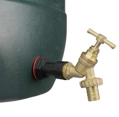 Water Butt Replacement Tap Extension Kit + Drill bit Lever Bib Outlet ...