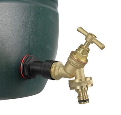 Water Butt Replacement Tap Extension Kit + Drill bit Lever Bib Outlet ...