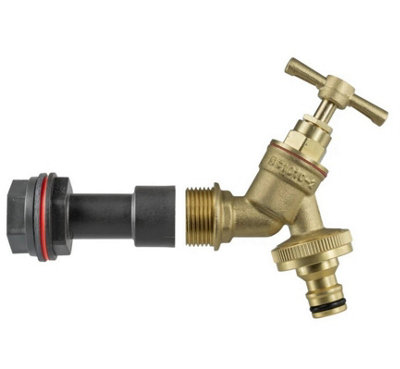 Water Butt Replacement Tap Extension Kit + Drill bit Lever Bib Outlet ...