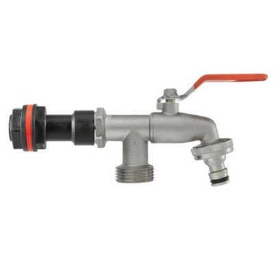 Water Butt Replacement Tap Extension Kit + Drill bit Lever Bib Outlet ...