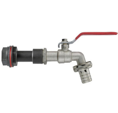 Water Butt Replacement Tap Extension Kit + Drill bit Lever Bib Outlet ...