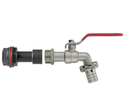 Water Butt Replacement Tap Extension Kit + Drill bit Lever Bib Outlet ...