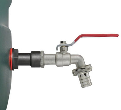 Water Butt Replacement Tap Extension Kit + Drill bit Lever Bib Outlet ...