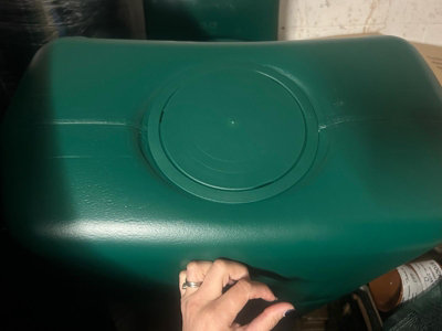 Water Butt Tank Tall & Slim Beige & Downpipe Diverter 330L