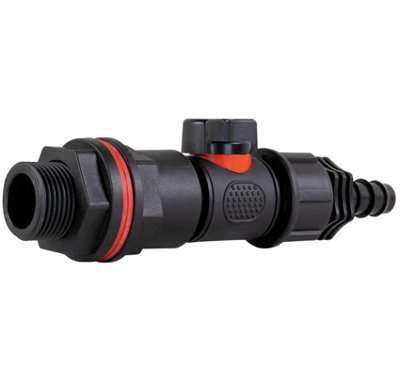 Water Butt Valve Connector Kit Valve Drill Bit Set Rainwater Tank 3/4 ...