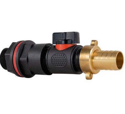 Water Butt Valve Connector Kit Valve Drill Bit Set Rainwater Tank 3/4 ...