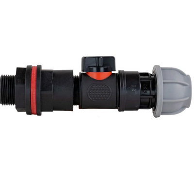 Water Butt Valve Connector Kit Valve Drill Bit Set Rainwater Tank 3/4 ...