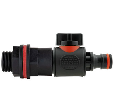 Water Butt Valve Connector Kit Valve Drill Bit Set Rainwater Tank 3/4 ...