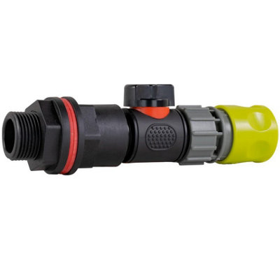 Water Butt Valve Connector Kit Valve Drill Bit Set Rainwater Tank 3/4 ...