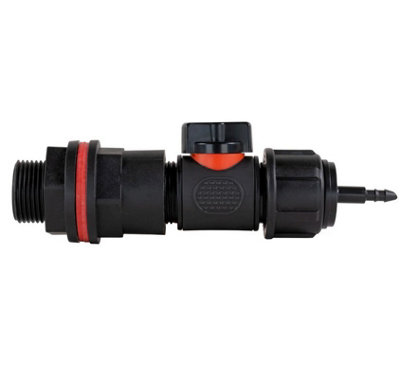 Water Butt Valve Connector Kit Valve Drill Bit Set Rainwater Tank 3/4 ...