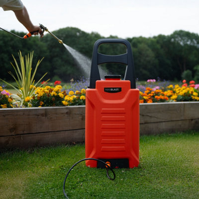 Water Fed Trolley 30 Litre Tank 7M Garden Plant Watering Hose Portable ...