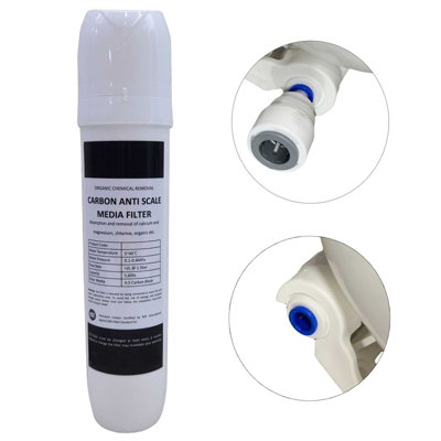 Water Filter 10" Cartridge - Boiling Hot Water Tap 6mm / 10mm Connector ...