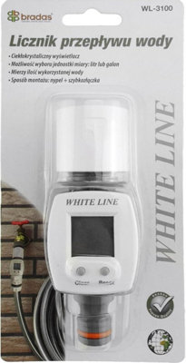 Water Flow Meter Garden Tap Counter Measure with Quick Connect to Hose ...