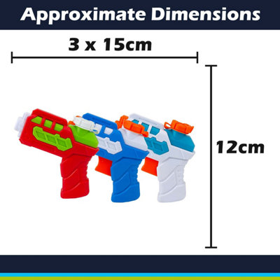 Water Gun Pistol 3 Pack Guns Adults Kids Multi Coloured 3