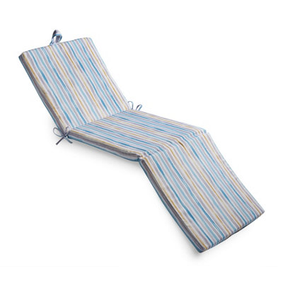 Water Repellant Sunlounger Pad Multi Stripe