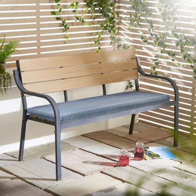 Water-Repellent Chair Pad: Fade-Resistant, 95cmx42cmx4cm Foam ...