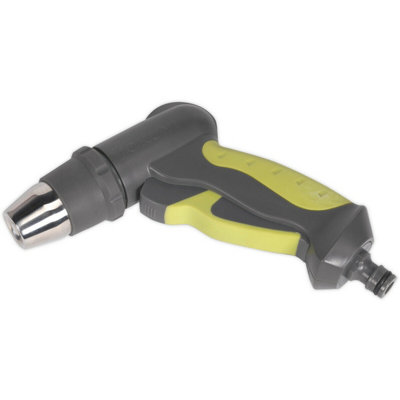 Water Spray Gun Handle - Rubber Grip - Adjustable Pressure Settings ...