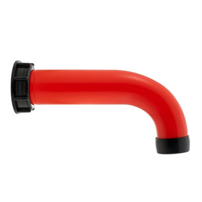 Water Storage Tank 2" S60X6 Down Facing Angled Extender Spout with Cap
