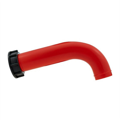 Water Storage Tank 2" S60X6 Down Facing Angled Extender Spout with Cap