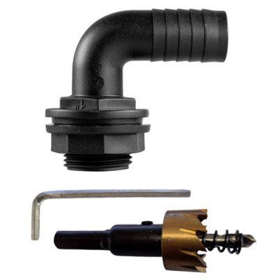 Water Tank Connector & Hole Saw Drill Bit Set Rainwater Storage 1 ...