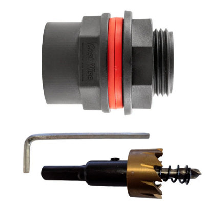Water Tank Connector & Hole Saw Drill Bit Set Rainwater Storage 3/4 ...